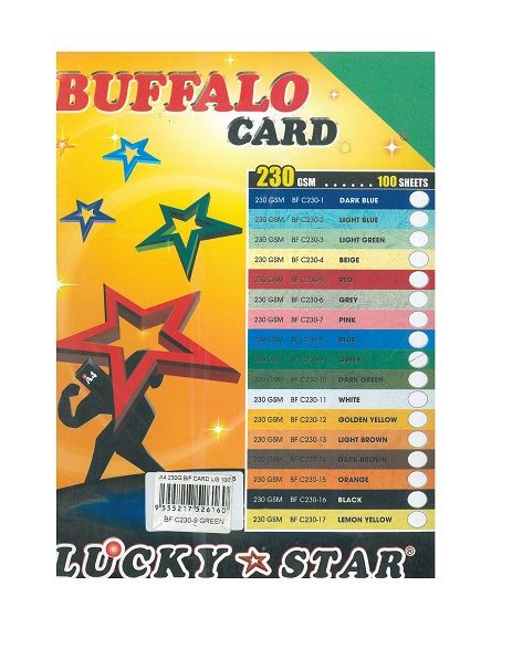 A4 Buffalo Card / Fancy Card 230gsm ( 20 SHEETS , 50 SHEETS / 100 ...