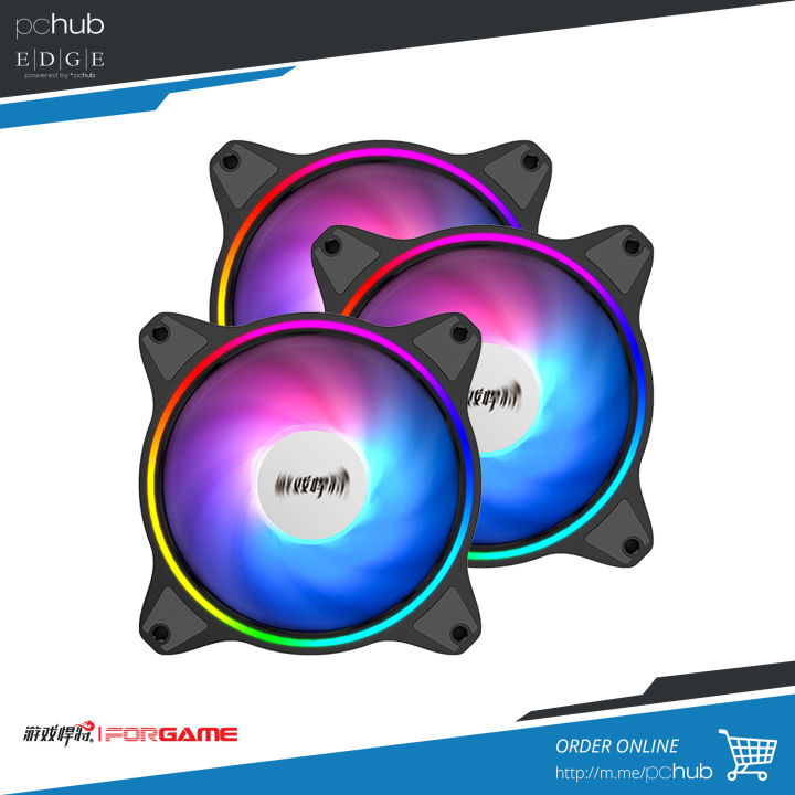 PChub | iForgame Chill aRGB 3 in 1, Aux fan, 3 Pack + Controller 5V 12V ...