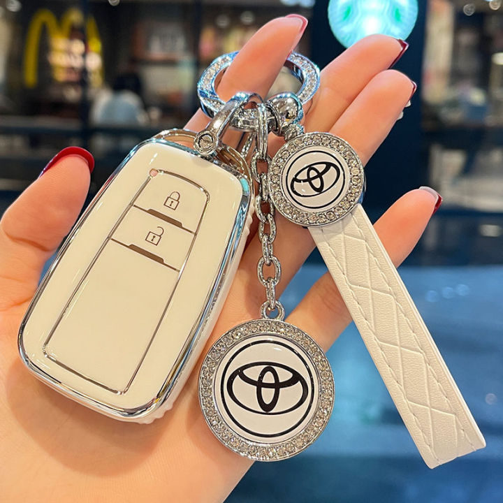 CQ For Toyota Carbon Fiber TPU Car Key Cover Case Car Key Holder For ...