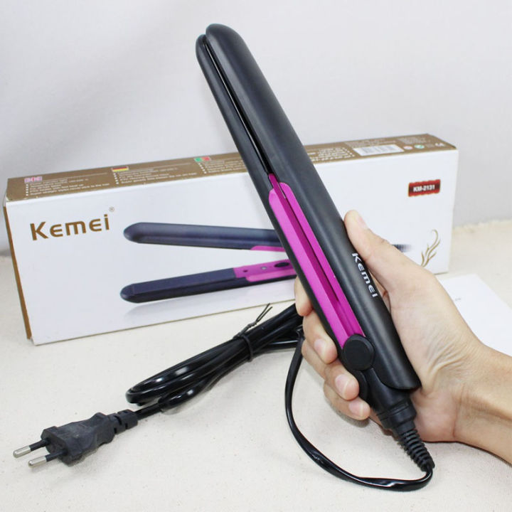 Catokan Rambut Lurus Smoothing 2In1 - Kemei KM-2131 Professional Hair Straightener Ukuran Besar ...