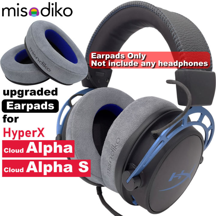 misodiko Upgraded Ear Pads Cushions Replacement for HyperX Cloud Alpha ...
