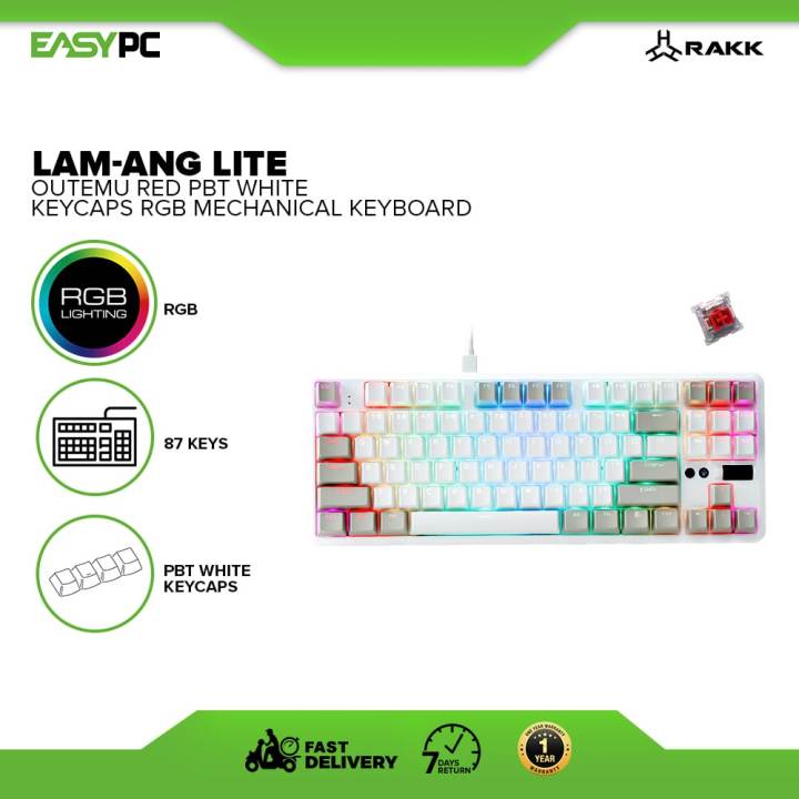 EasyPC | RAKK Lam-Ang Lite RGB Mechanical Keyboard Outemu PBT White ...