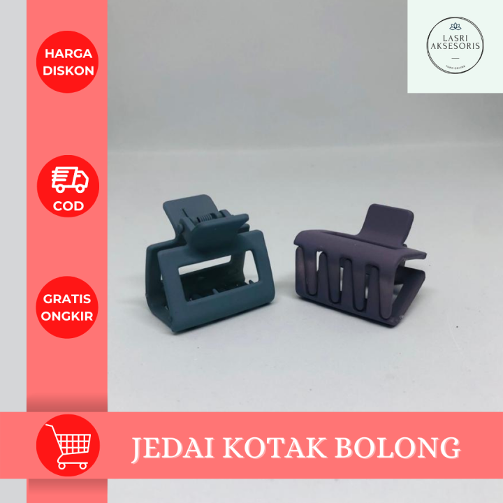 JEPIT RAMBUT JEDAI KOTAK / JEDAI BENTUK KOTAK PREMIUM 3.5CM / JEPIT ...