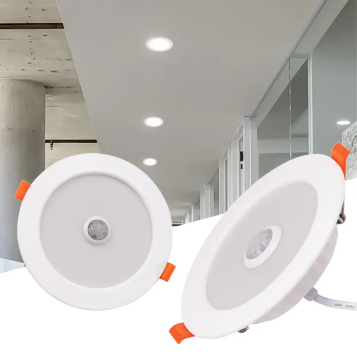 LED Downlight Recessed PIR Motion Sensor LED Ceiling Lamp Spot Light 3W ...