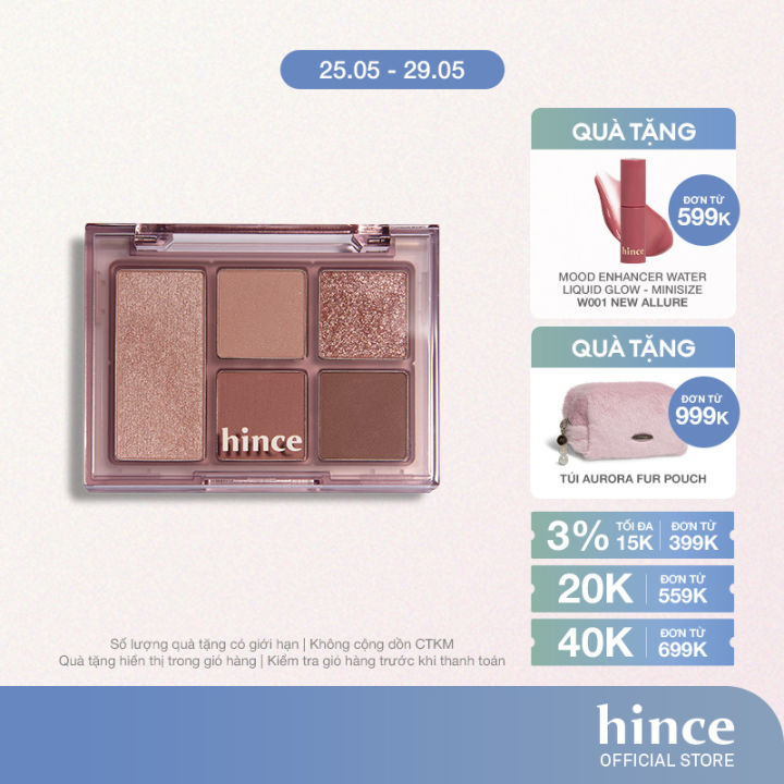 [SẢN PHẨM MỚI 2024] Bảng Phấn Mắt 5 Màu hince All-Round Eye Palette 6.4g | Lazada.vn