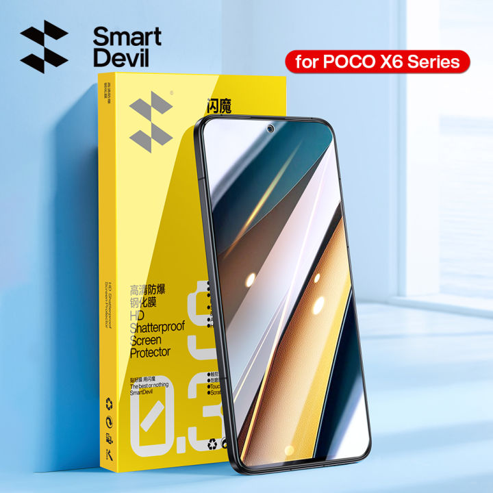 SmartDevil Screen Protector for POCO X6 Pro Redmi Note 13 Pro Poco F6 ...