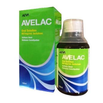 Avelac Oral Solution 667mg/ml Lactulose (Constipation) 100ml | Lazada