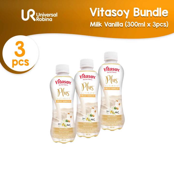 3 x Vitasoy Plus Ultimate Vanilla Flavor (300ml) | Lazada PH