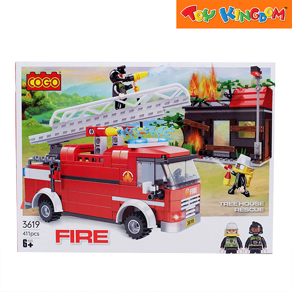 Cogo Fire Tree House Rescue Building Blocks | Lazada PH