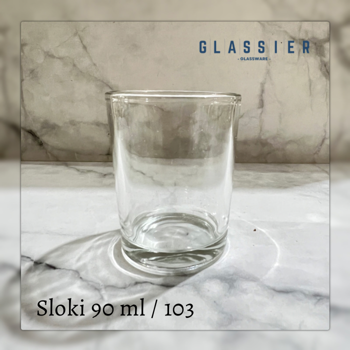 Sloki | KIG / Kedaung | 90 mL | Gelas Sloki | Gelas Soju / Gelas ...