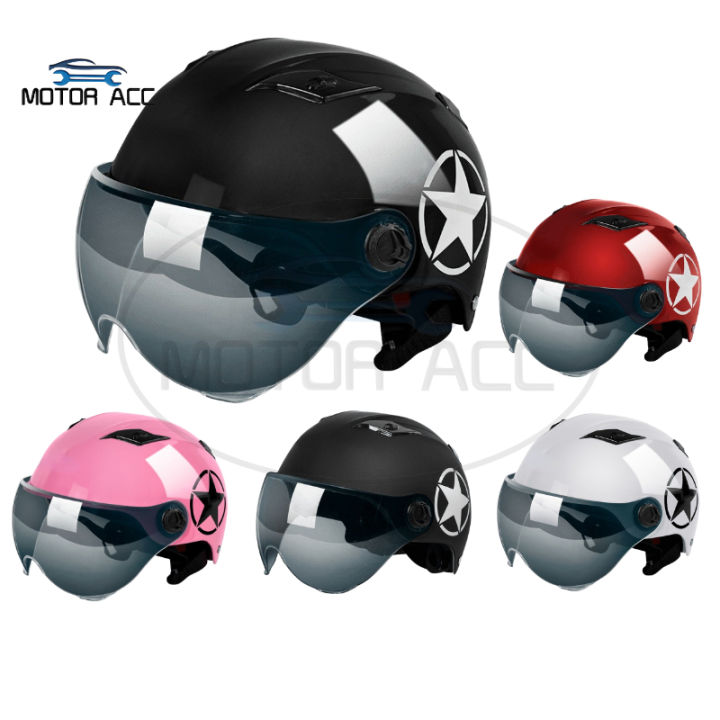 Motorcycle Electric Bike Bicycle Helmet Half Face Open Face High ...