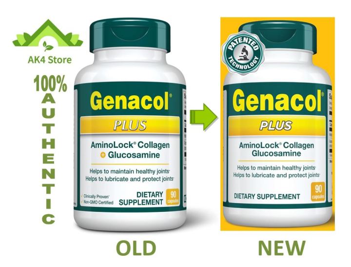 Genacol PLUS 2in1 AminoLock Collagen with Glucosamine, 90 capsules | Lazada PH