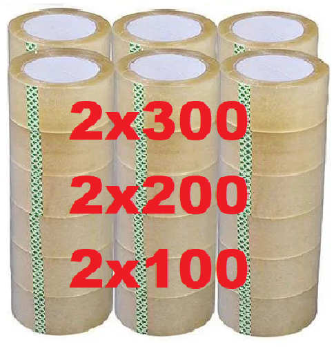 CLEAR Packaging Tape 2x300, 2x200, 2x100 | Lazada PH