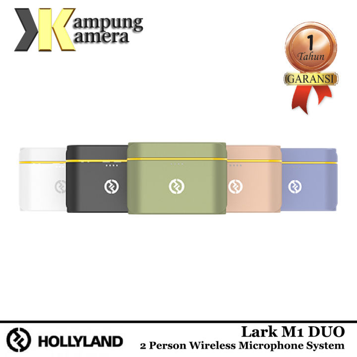 Hollyland LARK M1 DUO 2-Person Wireless Microphone System (2.4 GHz) | Lazada Indonesia