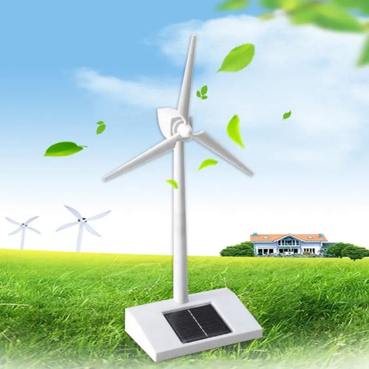 SDKSolar Powered Desktop Model-Solar Powered Windmills Wind Turbine for ...