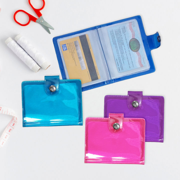 ADOLANE 064 DOMPET KARTU KANCING / DOMPET MINI TRANSPARAN / DOMPET ...