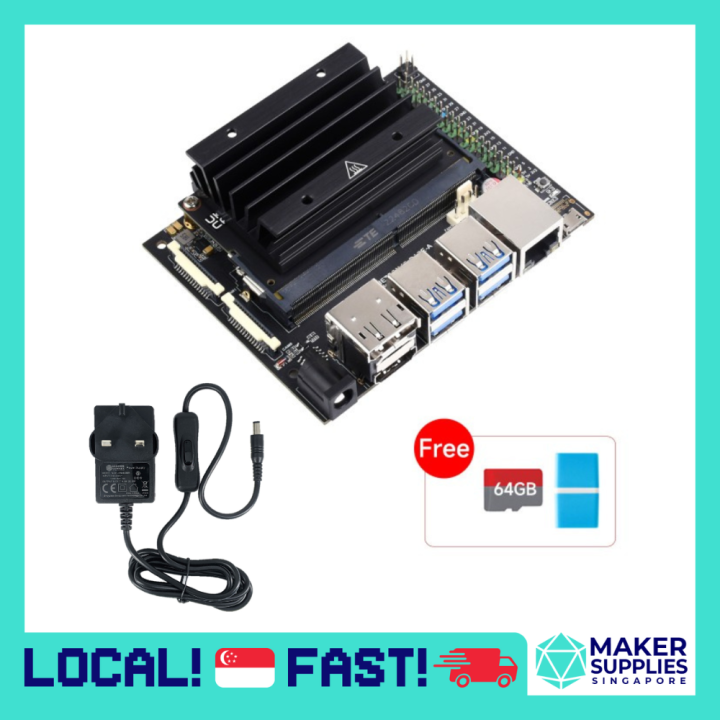 Waveshare NVIDIA Jetson Nano 4GB Developer Kit B01 Preinstalled JetPack ...