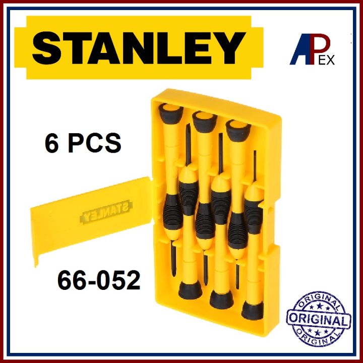[100% ORIGINAL] STANLEY 6PCS PRECISION SCREWDRIVER SET 66-052 | Lazada