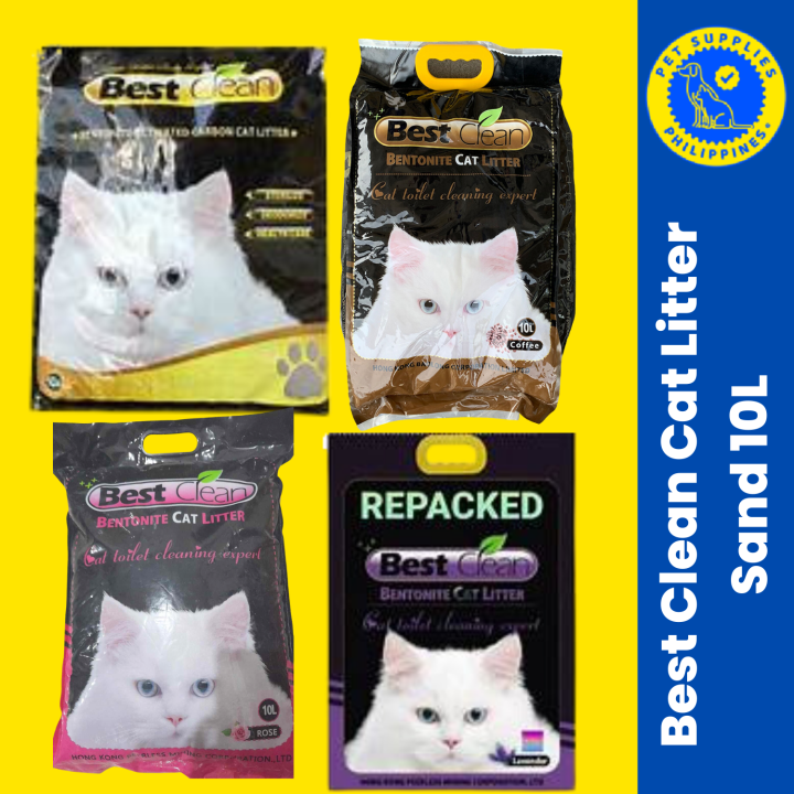 BESTCLEAN BENTONITE CLUMPING CAT LITTER SAND 10L | Lazada PH