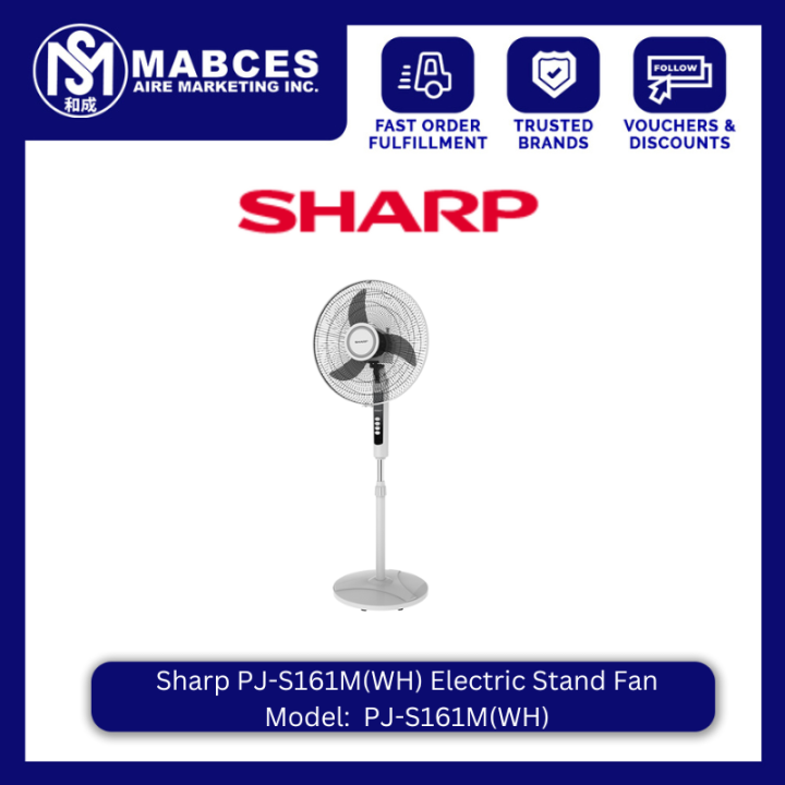 Sharp PJ-S161M(WH) Electric Stand Fan | Lazada PH