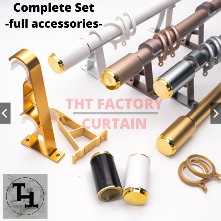 THT FACTORY CURTAIN Royal Rod Langsir/Kayu Langsir Aluminium Alloy ...