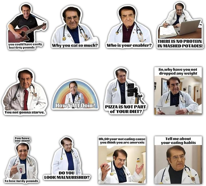 Dr Now Magnets, 12 pcs Funny Dr. Now Fridge Magnet - Motivational Diet ...