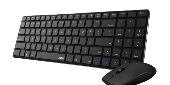 # Rapoo 9300M Multi-mode Wireless Ultra-slim Keyboard & Mouse-Black ...