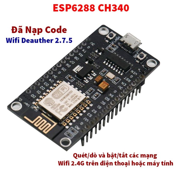 [Đã Nạp Code] Kít RF thu phát wifi ESP8266 NodeMCU Lua V3 CH340 | Lazada.vn