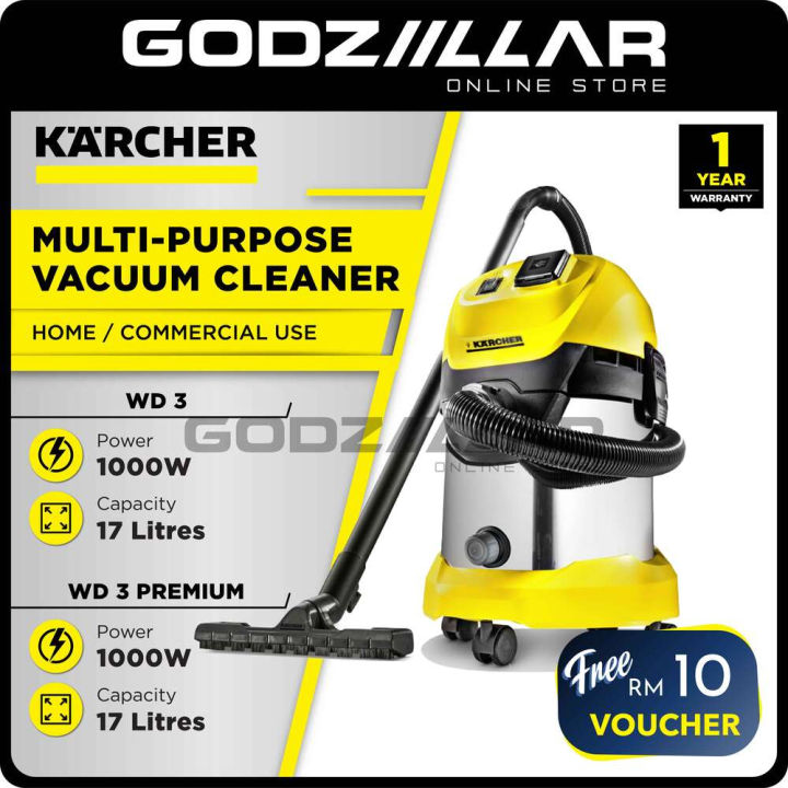 Karcher WD3 Wet & Dry Vacuum Cleaner | Vaccum Cleaner Vakum Rumah Vacum Kereta Vacum Cleaner 吸尘机 ...