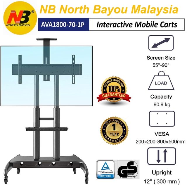 NB North Bayou 55 to 85 Inch AVA1800-70-1P Large Huge Portable Moving ...