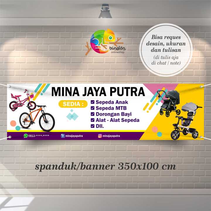 Spanduk, Banner Toko Sepeda | Lazada Indonesia