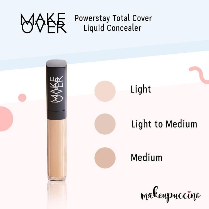 MAKE OVER POWERSTAY TOTAL COVER LIQUID CONCEALER | Lazada Indonesia