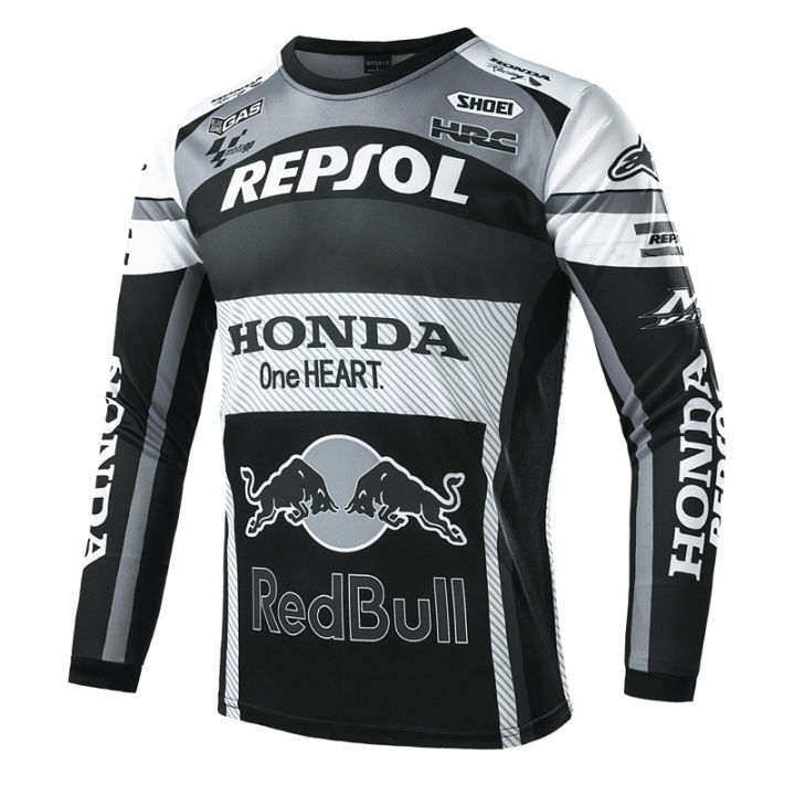 honda Motor shirt long sleeve for men clothes Racing Cycling jerseys for bike bikers Motorcycle ...