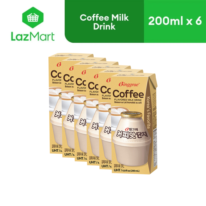 Binggrae Coffee Milk Tetra Pack 200ml x 6 | Lazada PH