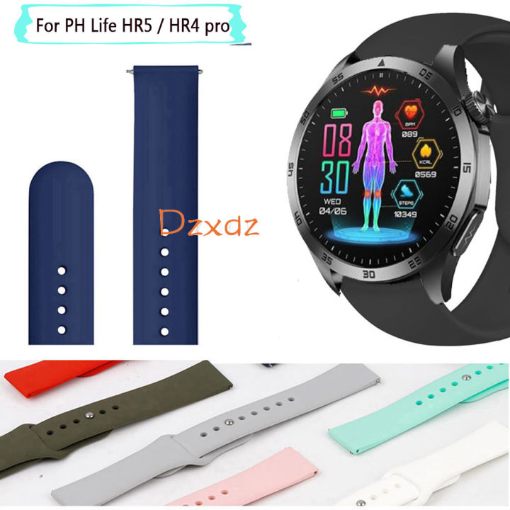 สายซิลิโคนสำหรับเปลี่ยนสายรัดสายสมาร์ทวอทช์สำหรับ HR5 PH Life/HR4 Pro สายนาฬิกาอัจฉริยะสายนาฬิกา ...