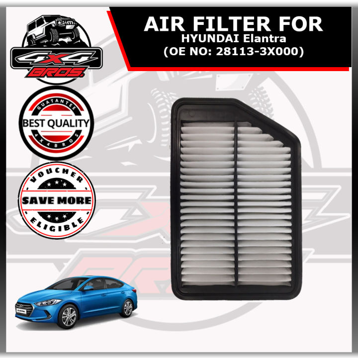 Excellabs Air Filter for Hyundai Elantra 2011 to 2016 (28113-3X000 ...