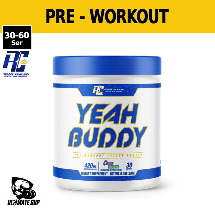 Ronnie Coleman, YEAH BUDDY Pre Workout Powder, Caffeine for Focus ...