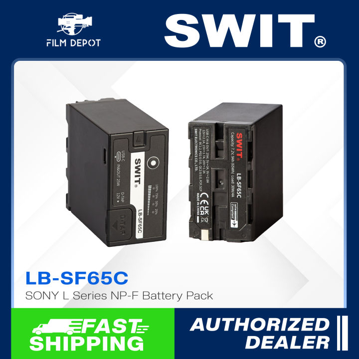 Swit LB-SF65C 65Wh/7.2V L-Series/Np-F Battery With D-Tap And Usb Type-C ...