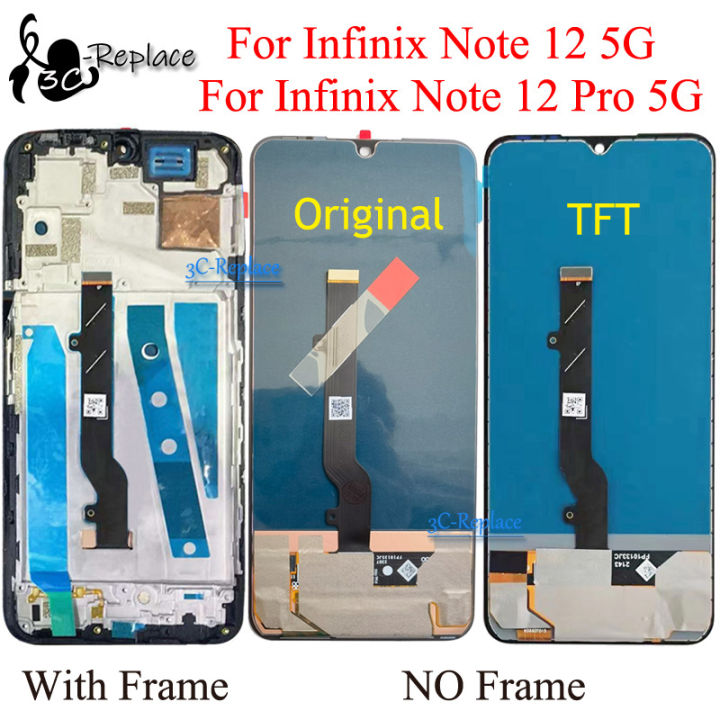 Original AmoledTFT 6.7 inch For Infinix Note 12 5G X671Note 12 Pro 5G ...