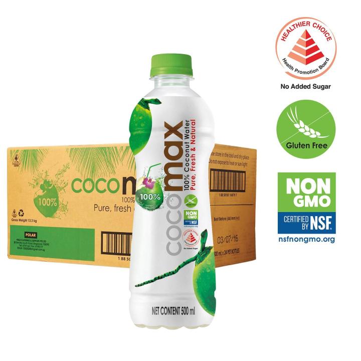 COCOMAX 100% Coconut Water 500ML - Case | Lazada Singapore