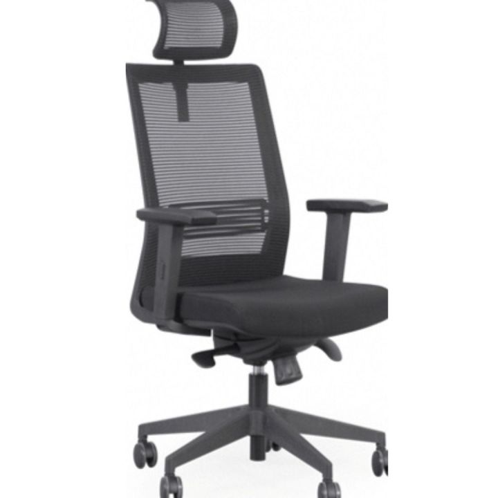 เก้าอี้สำนักงาน พนักพิงสูง มีหมอนรองศรีษะ รหัส 6042A | Lazada.co.th
