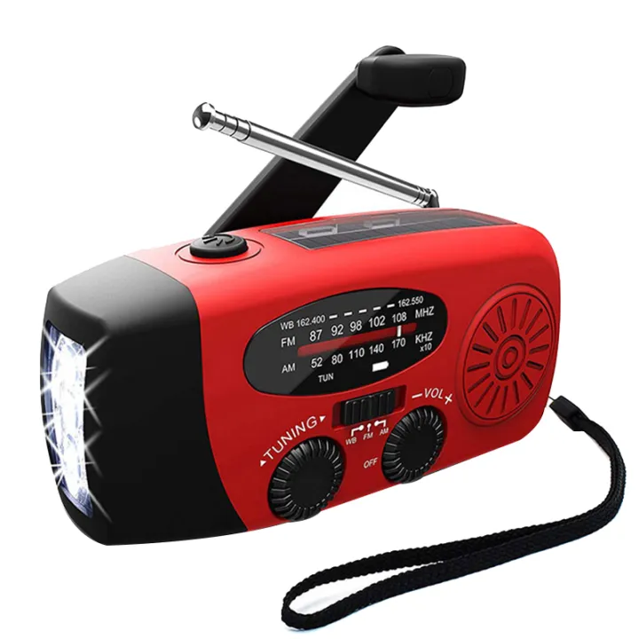 (THFX) Emergency Solar Self Powered AM/FM/(NOAA) Radio,Flashlight ...