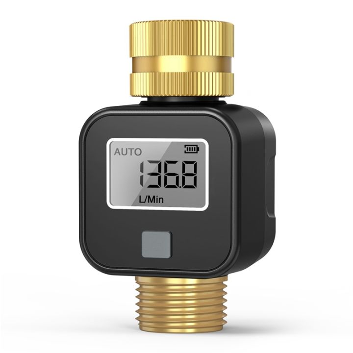 Digital Water Flow Meter Water Flow Meter with Brass Metal Thread Lawn ...