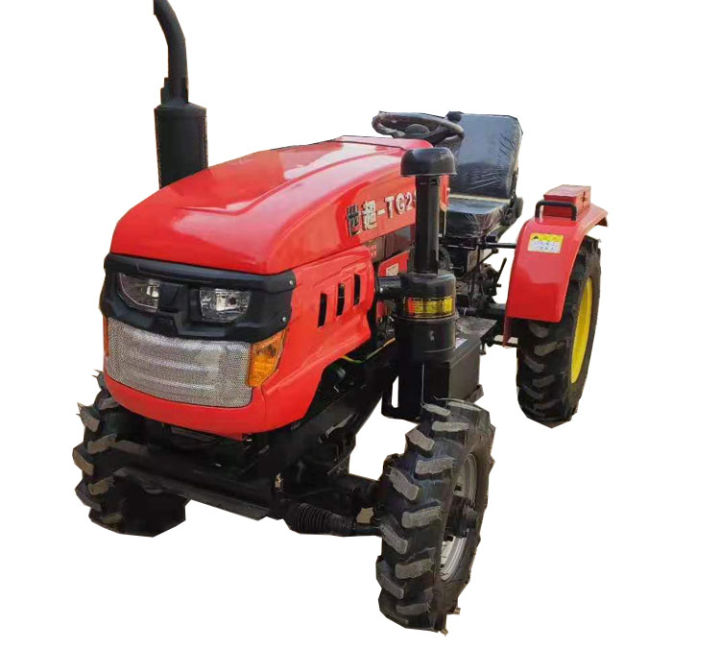 Small four-wheel tractor 15 18 20 HP single-cylinder agricultural four ...
