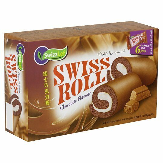 SwizzLef Swiss Roll Chocolate Flavour 6pcs 120g | Lazada