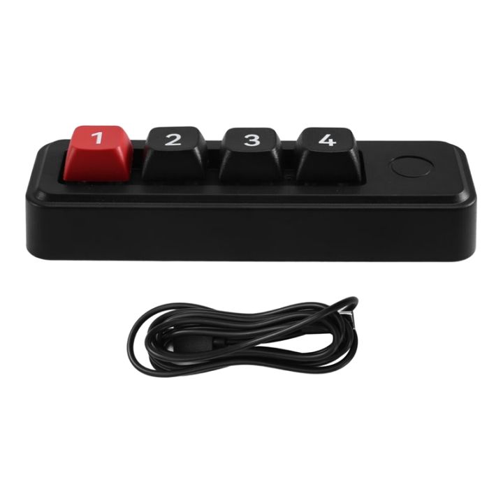 RGB Mechanical Gaming Keyboard - Macro Programmable 4 Keys, Ergonomic ...