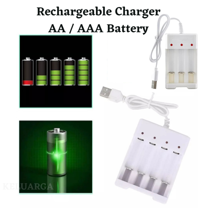 Universal USB Output Rechargeable Battery Charger Adapter For AA / AAA ...