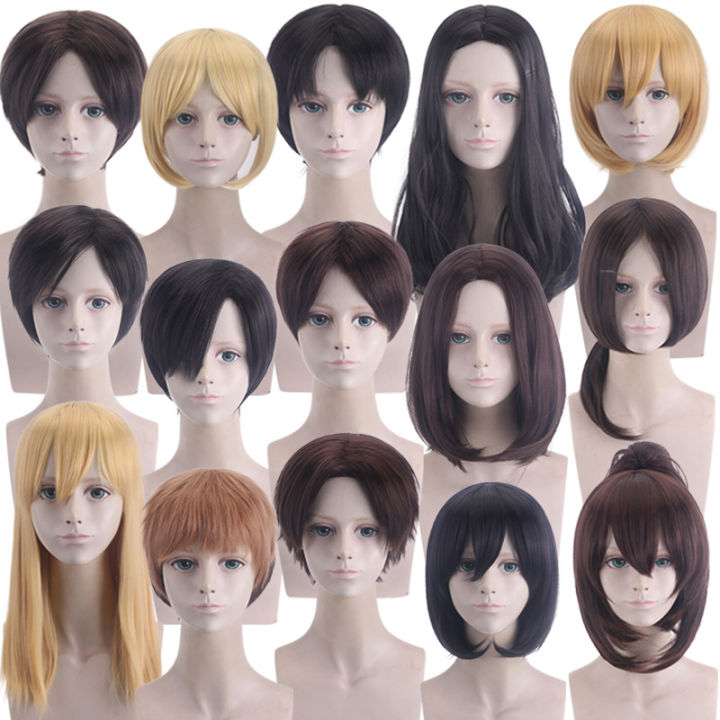 cos Wig Attack on titan Han Ji ANI Leon Nader Three-Star Ackerman Ymir ...
