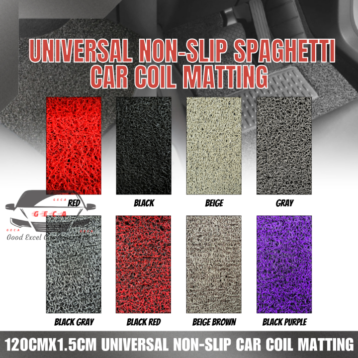 GECA 120cmx1.5cm UNIVERSAL NON-SLIP SPAGHETTI CAR COIL MATTING (HIGH ...