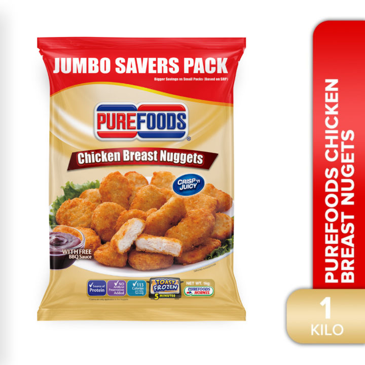 Purefoods Chicken Breast Nuggets 1KG | Lazada PH